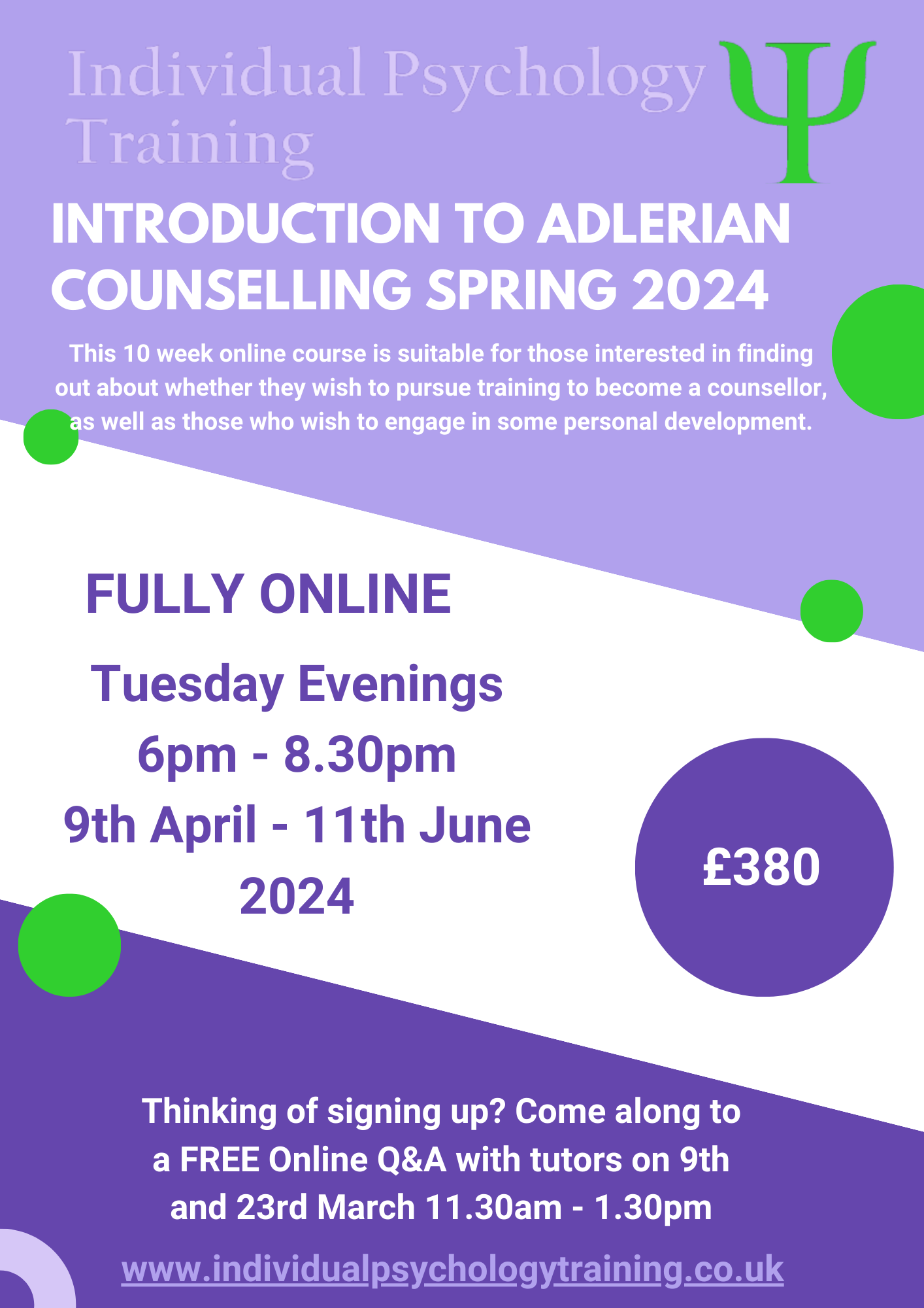 Introduction to Adlerian Counselling – Individual Psychology Training CIC